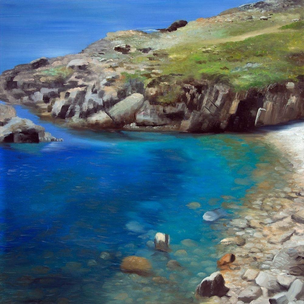 ArtExpert Spanish Coast by Atelier B Art Studio - 16x16 Art Print ...